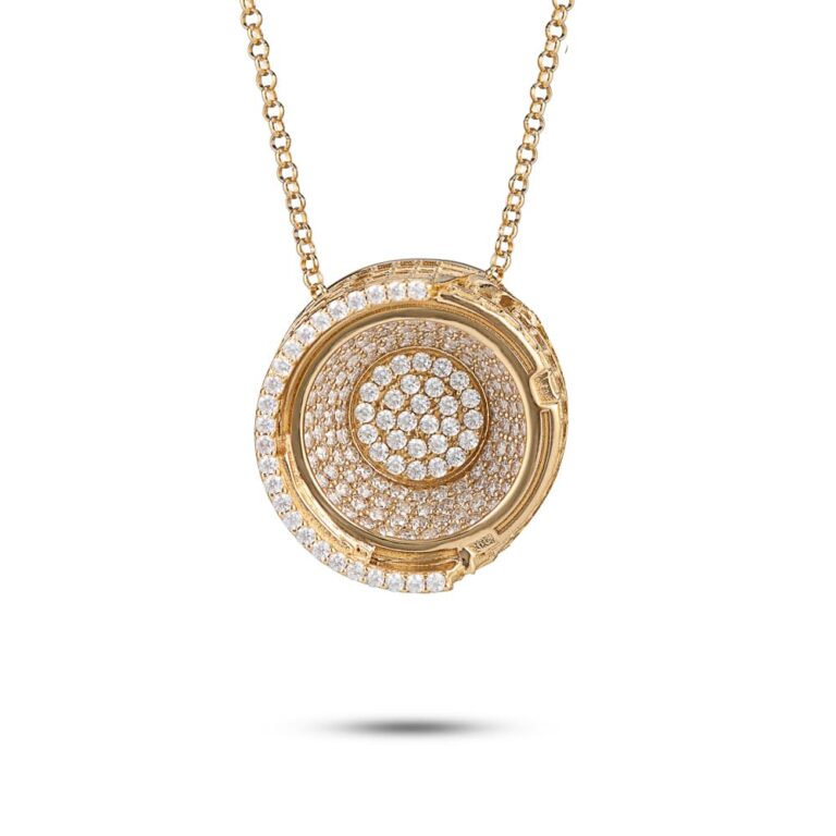 Colosseum Rome Necklace with Stones - Ellius Jewelry